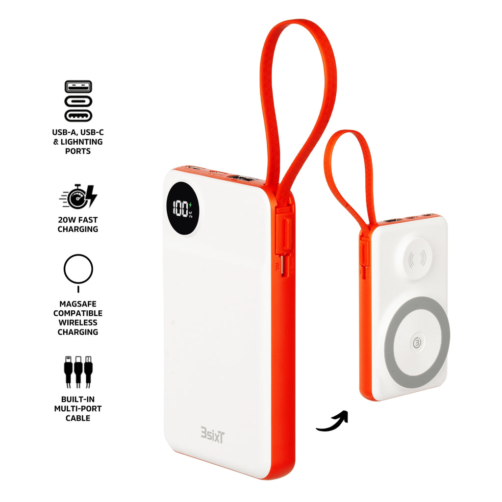 3sixT JetPak 3 in 1 Wireless 10000mAh Power Bank– 3sixT Gear