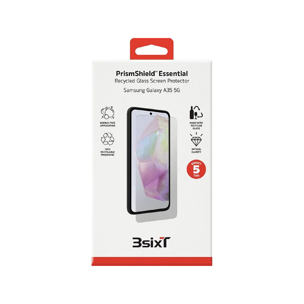 3sixT PrismShield Essential Screen Protector (RC) for Samsung A35 5G/S ...