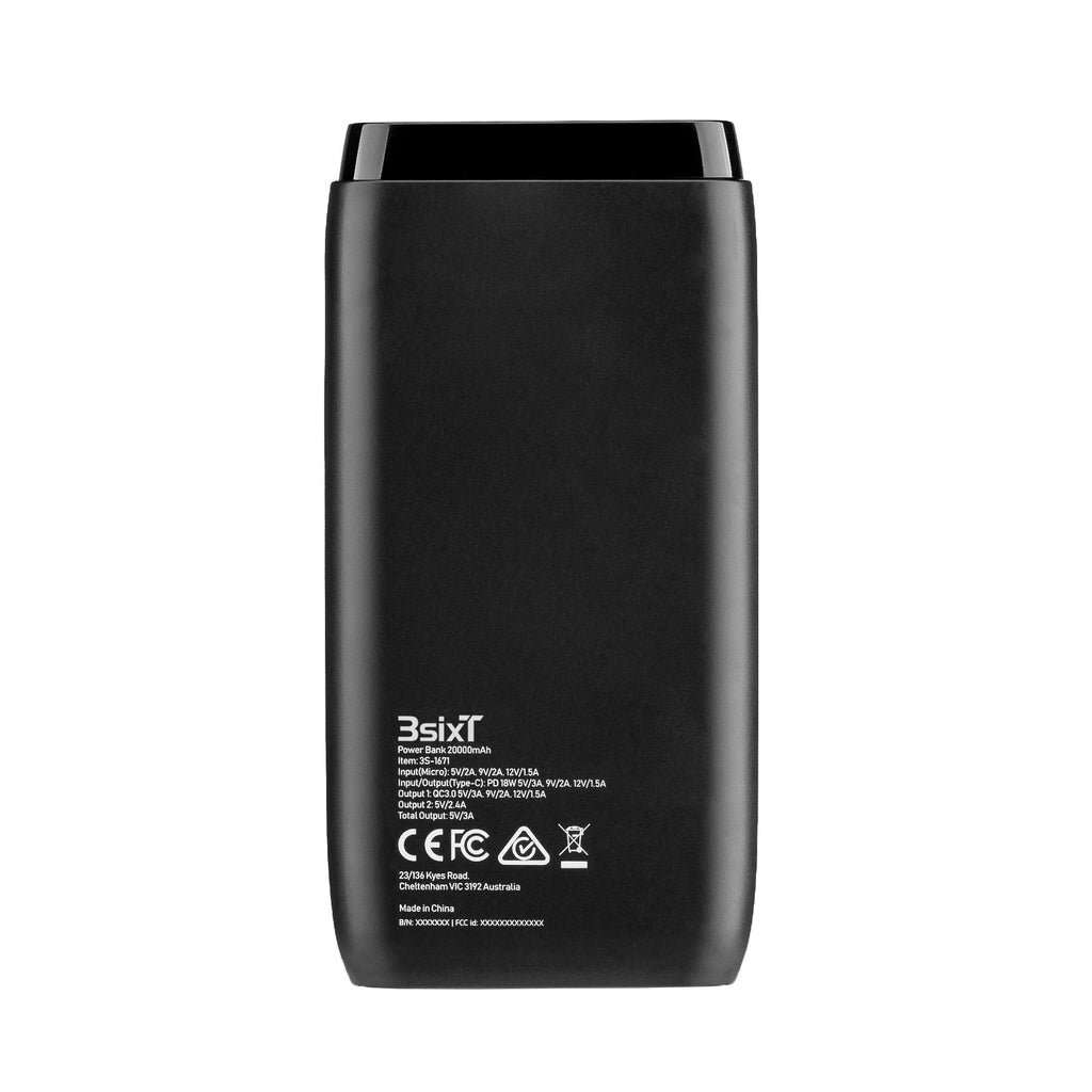3sixT JetPak Pro LED PD 20000mAh Powerbank Battery Pack– 3sixT Gear