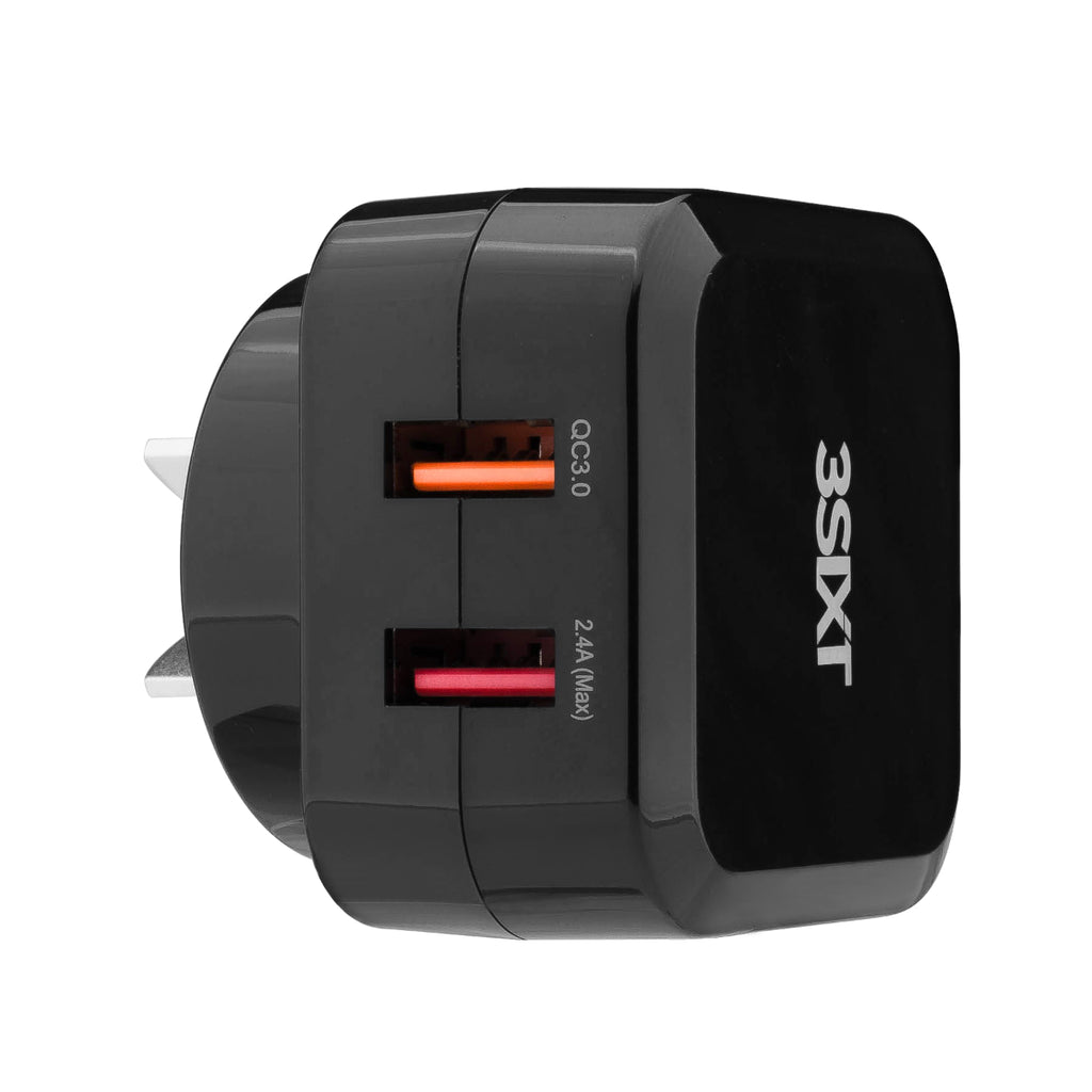 3sixT Wall Charger AU 5.4A - Black– 3sixT Gear
