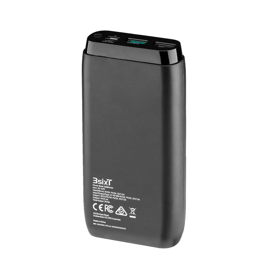 3sixT JetPak Pro LED PD 16000mAh Power Bank– 3sixT Gear