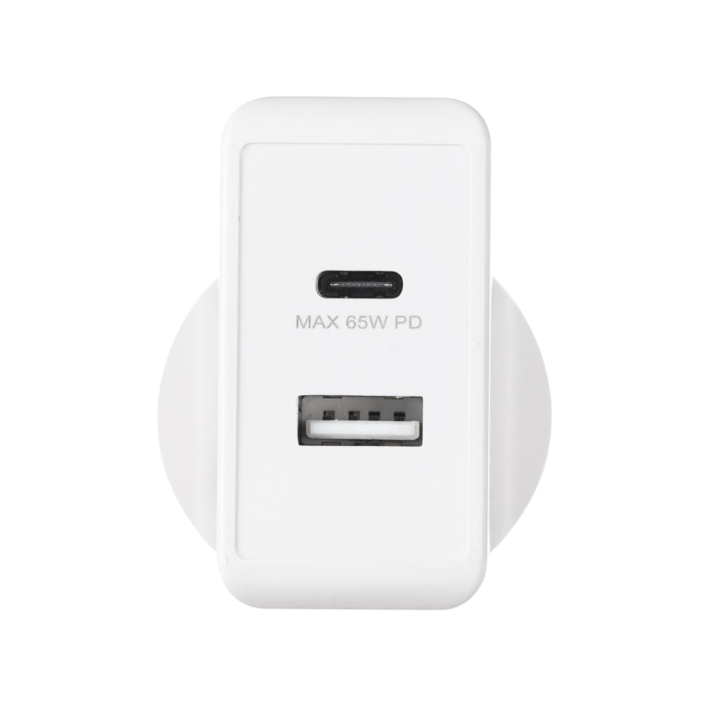 3sixT ANZ 65W USB-C PD + 2.4A Wall Charger - White– 3sixT Gear